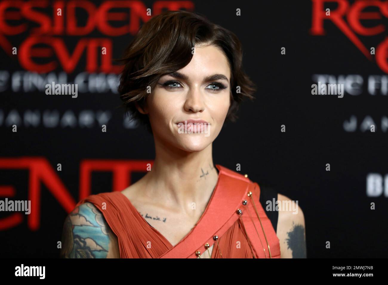 Ruby Rose arrives at the world premiere of "Resident Evil: The Final ...