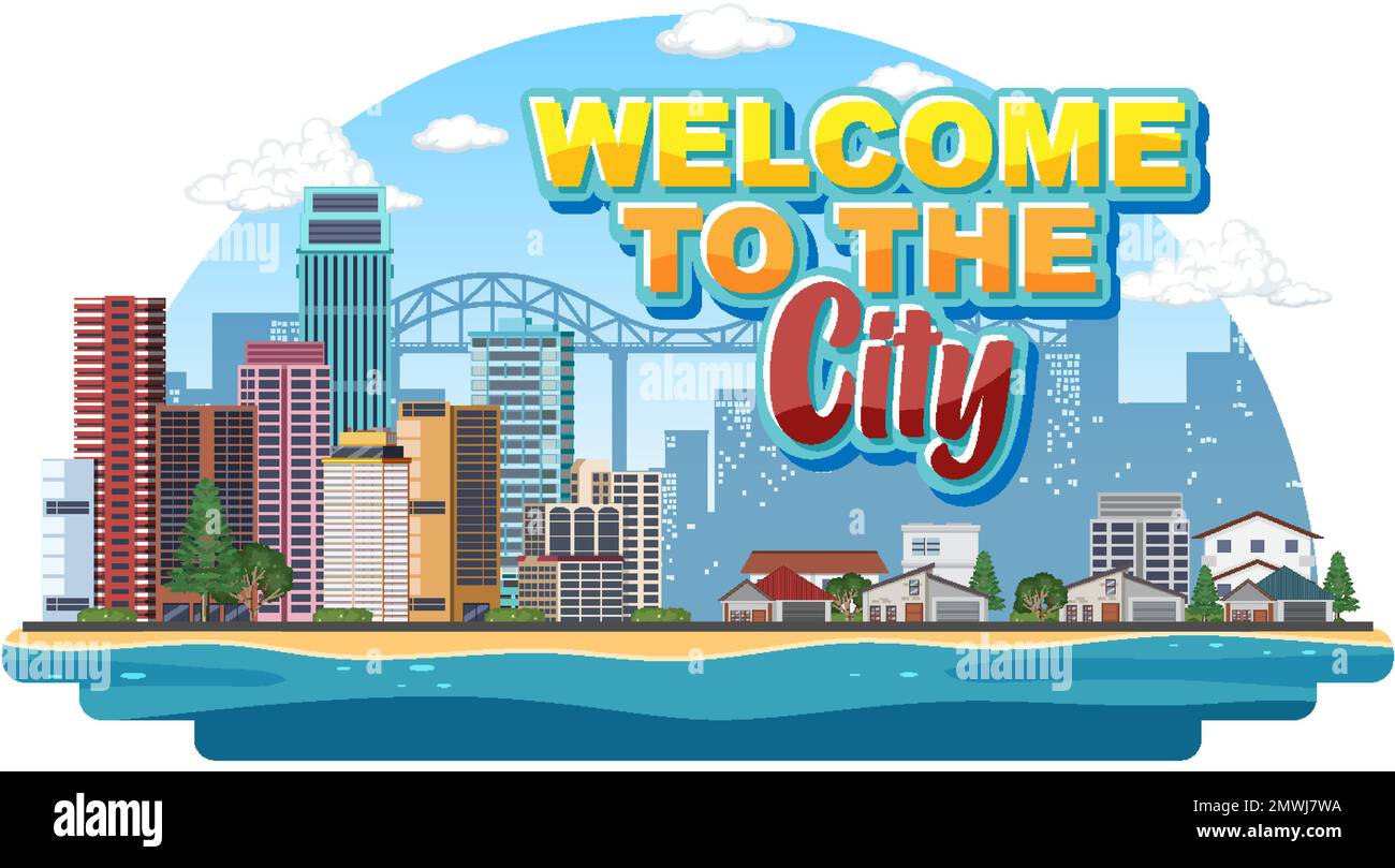 Welcome to road signs Stock Vector Images - Alamy