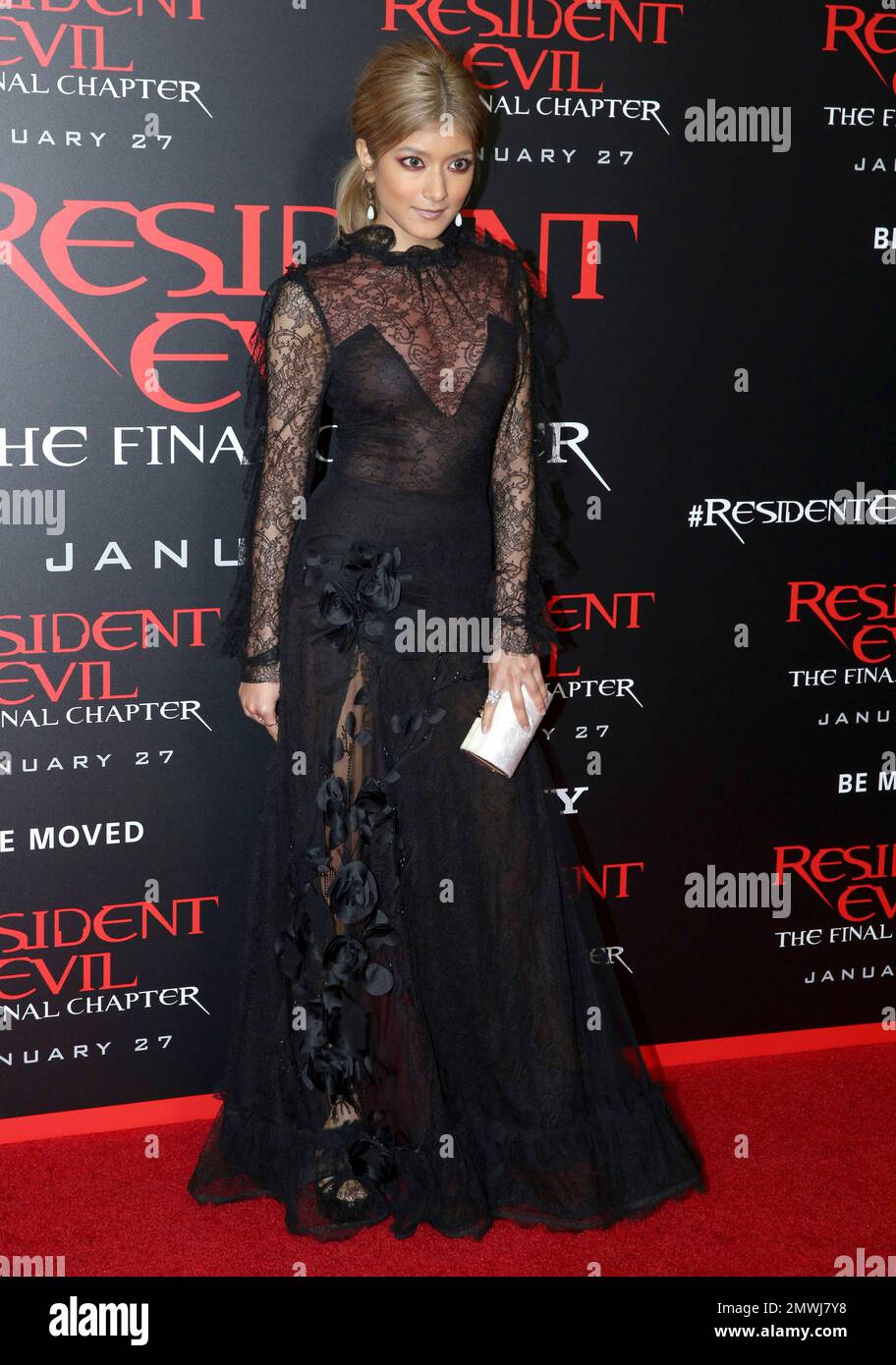 Rola arrives at the world premiere of "Resident Evil: The Final Chapter ...