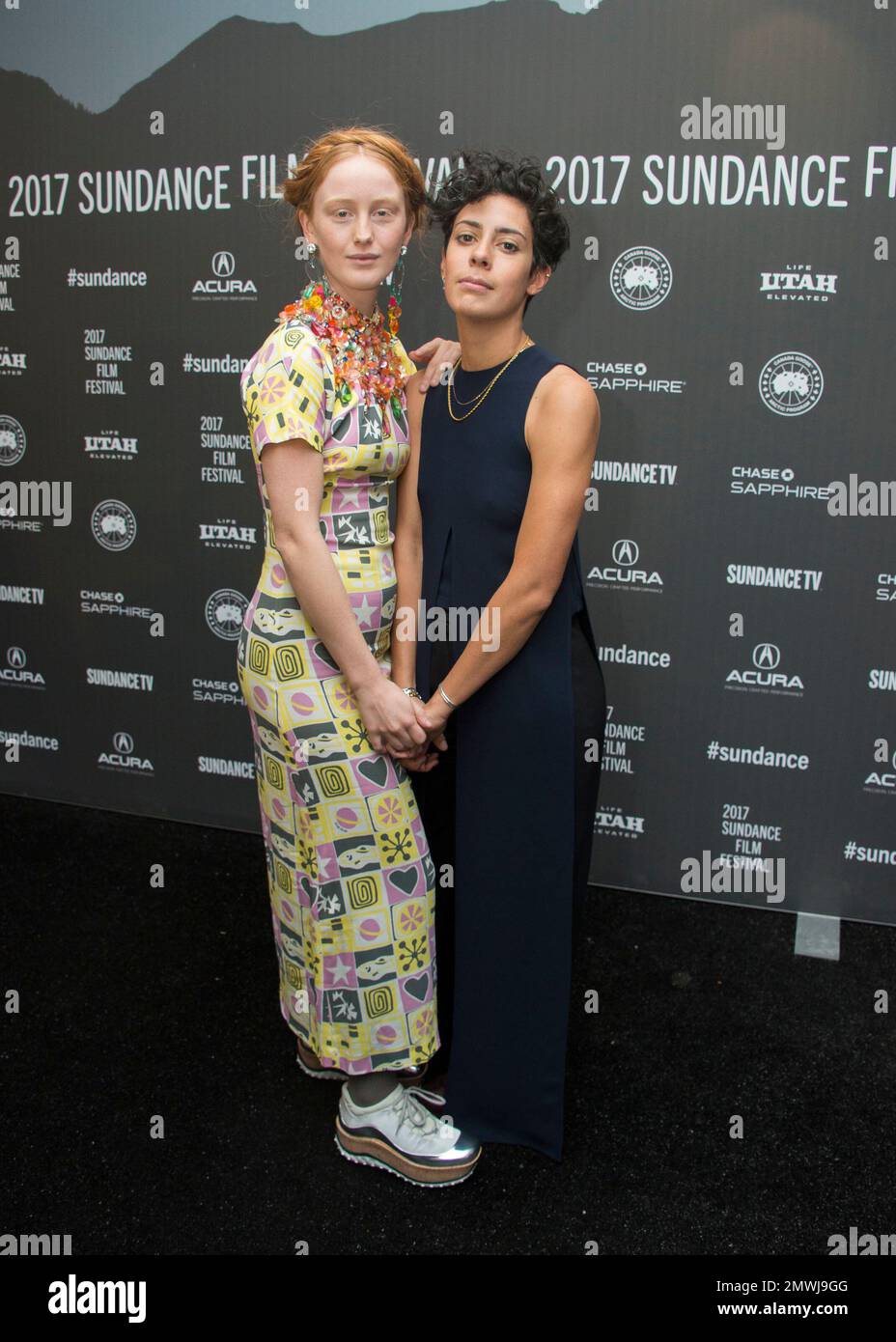 Actresses India Menuez, left, and Roberta Colindrez pose at the ...