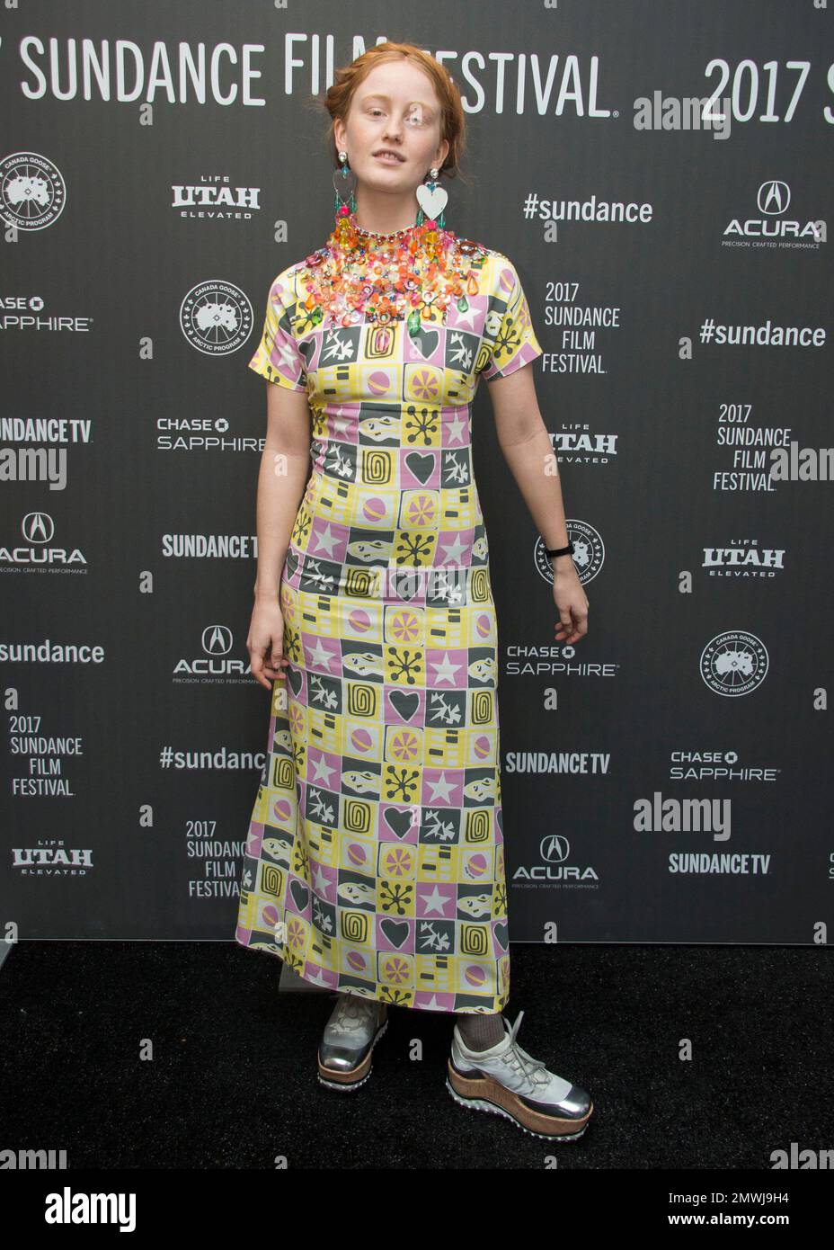 Actress India Menuez poses at the premiere of the film "I Love Dick" at ...