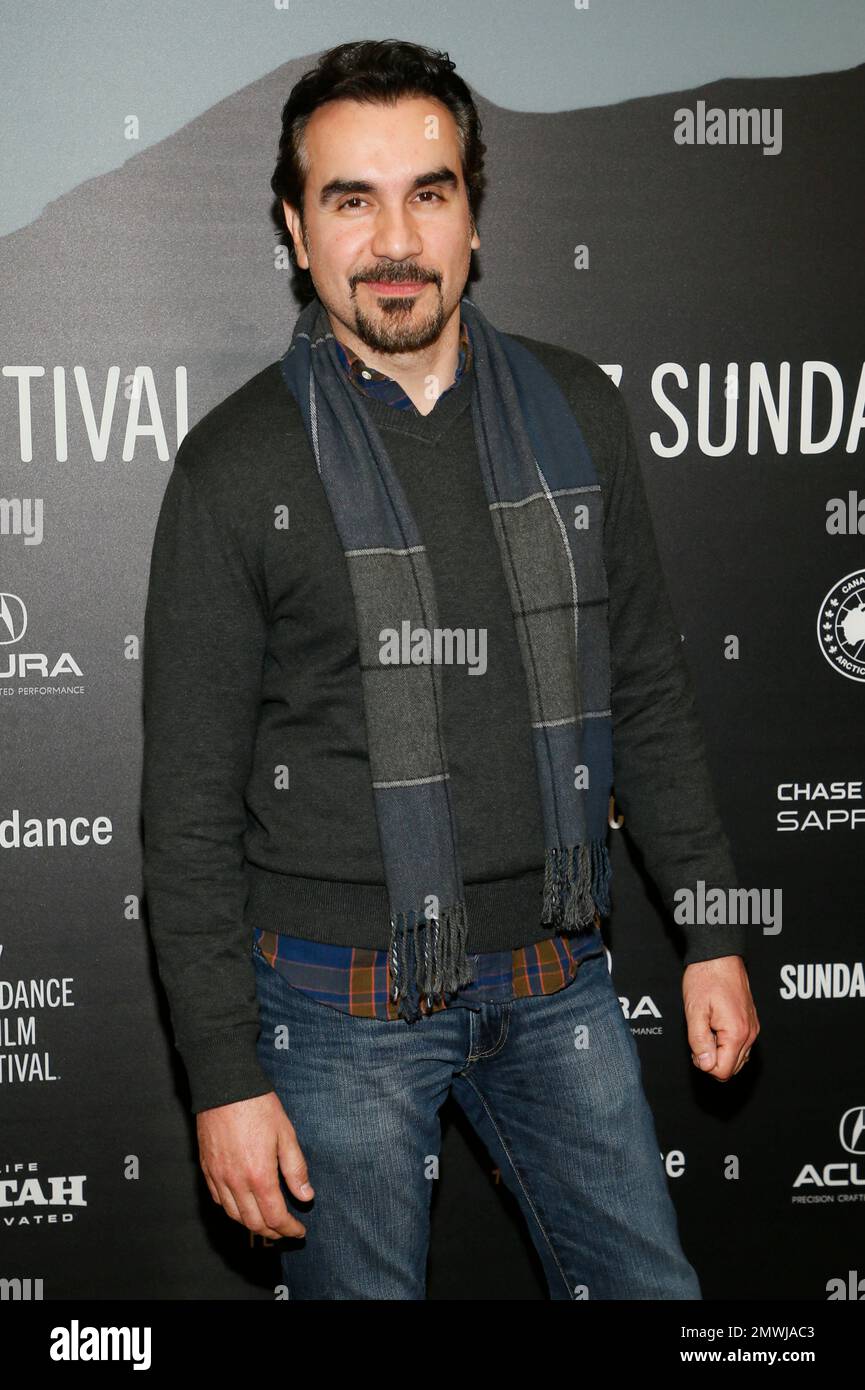 Cast member Eduardo Roman poses at the premiere of "Gente-fied" during ...