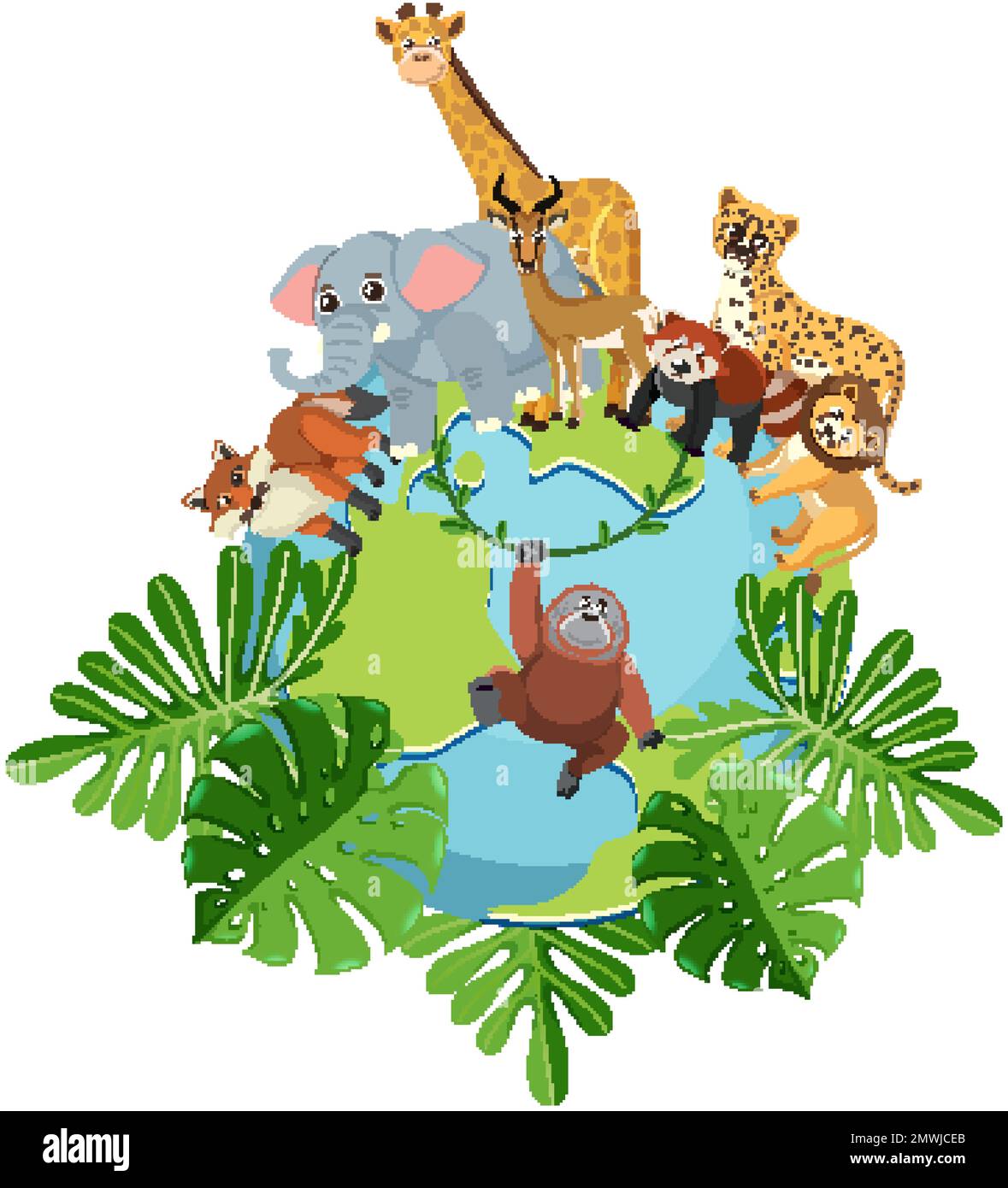 Primate planet Stock Vector Images - Alamy