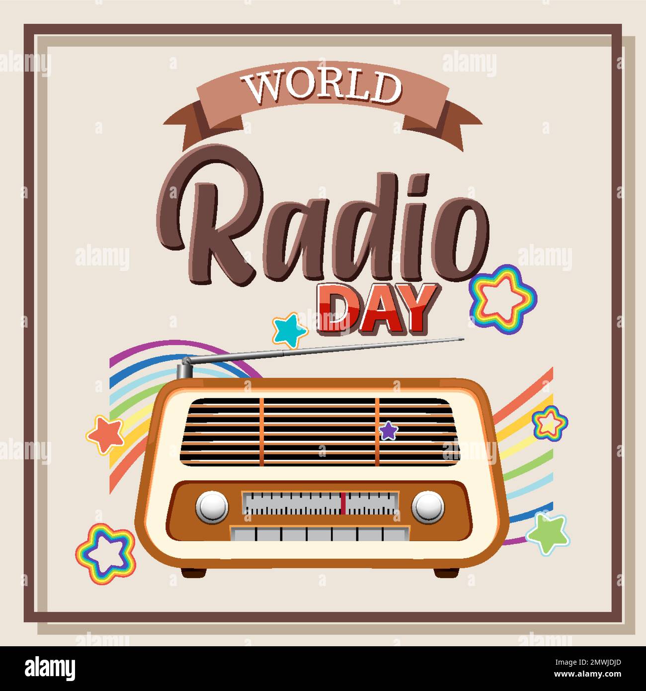 World Radio Day Banner illustration Stock Vector Image & Art - Alamy
