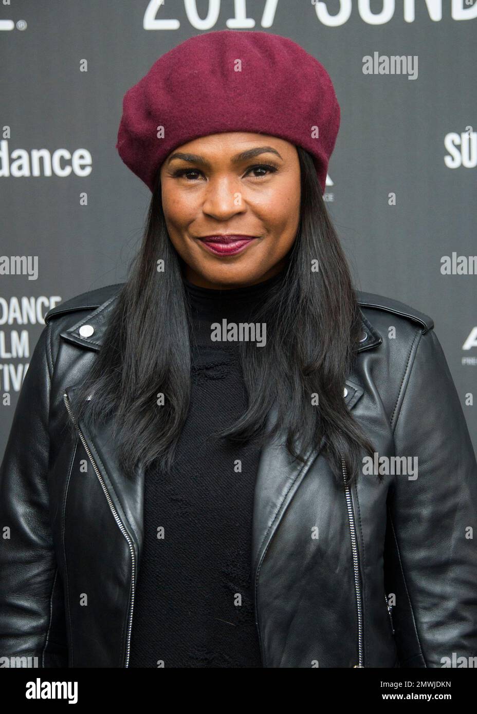 Actress Nia Long poses at the premiere of the film "Roxanne Roxanne" at ...