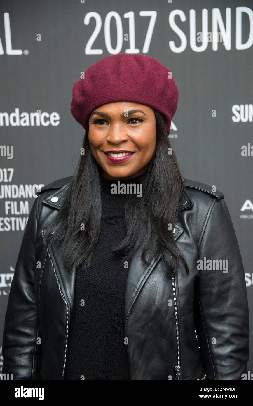 Actress Nia Long poses at the premiere of the film "Roxanne Roxanne" at ...