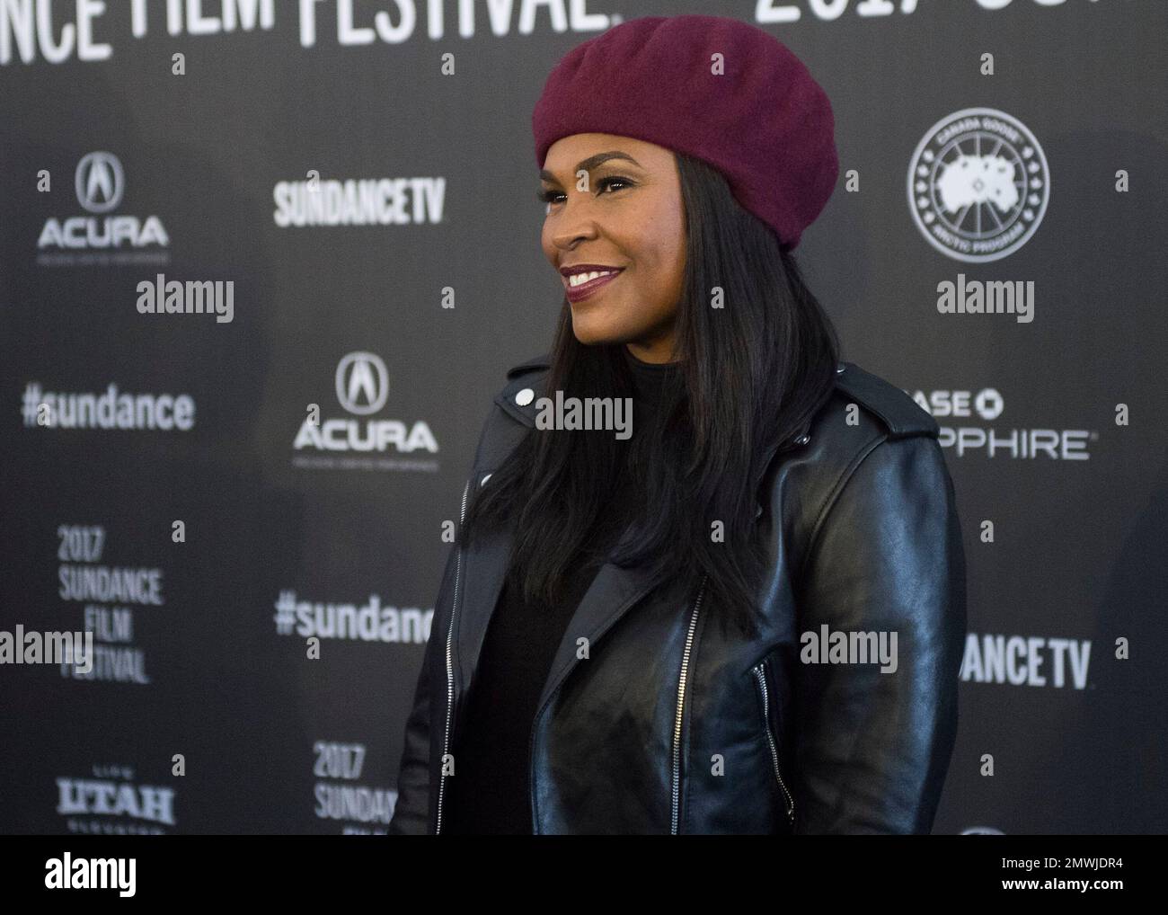 Actress Nia Long poses at the premiere of the film "Roxanne Roxanne" at ...