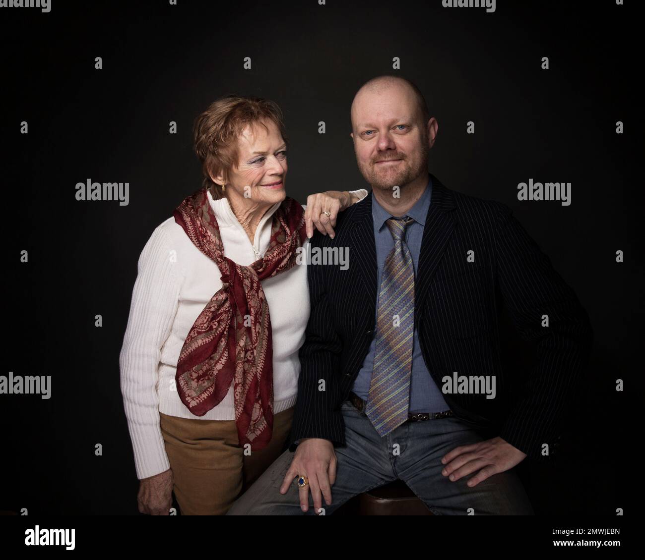 Director Alexandre O. Philippe, left, and Marli Renfro pose for a ...