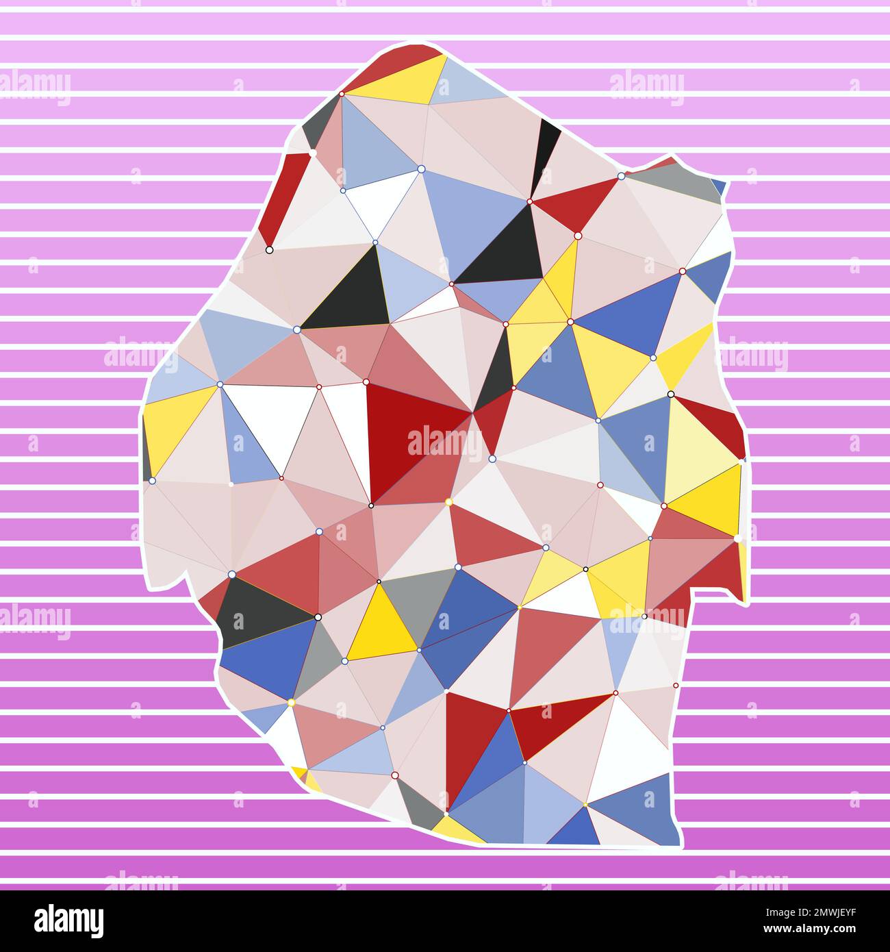 Swaziland vector illustration. Swaziland design on gradient stripes ...