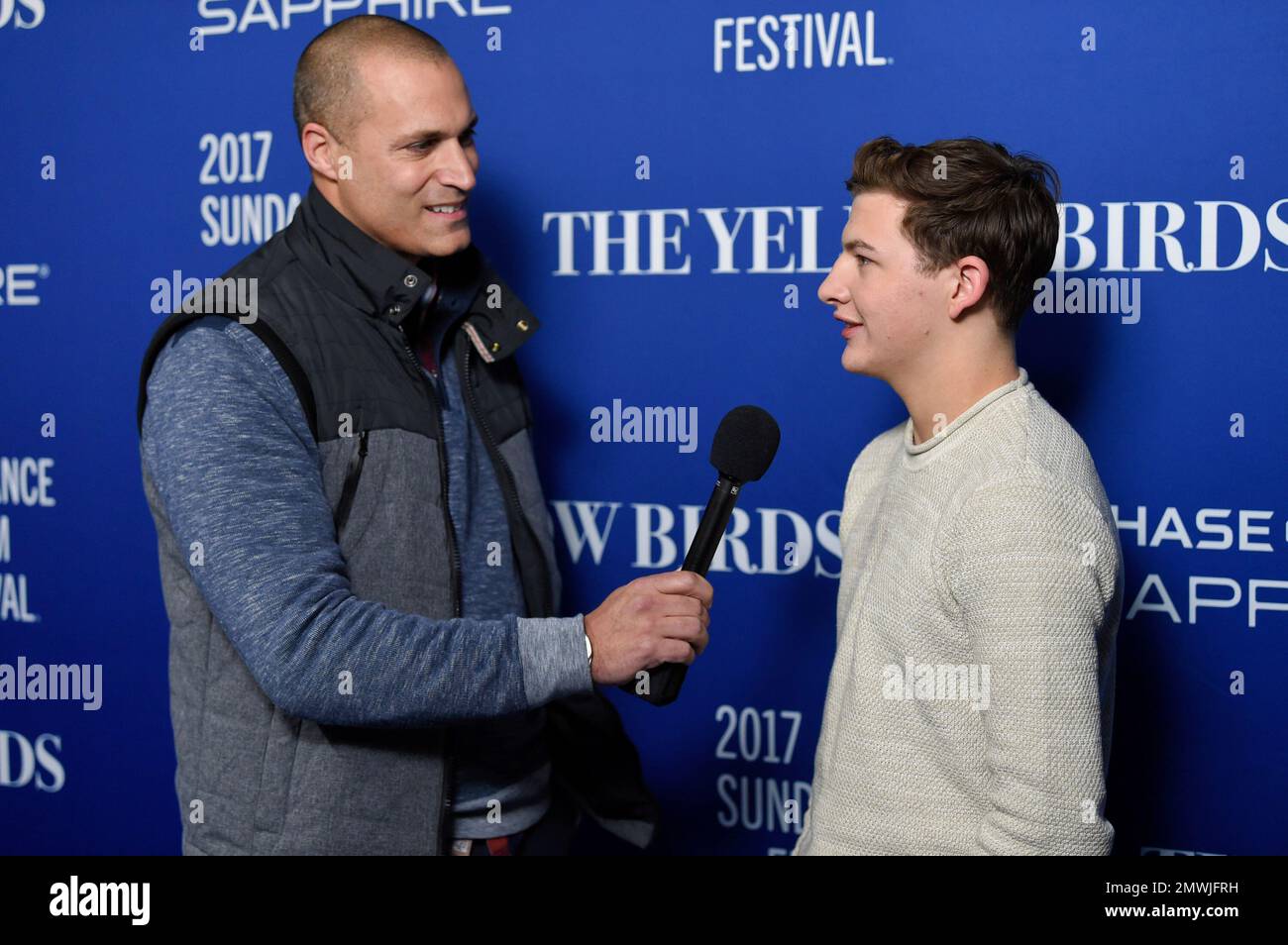Television personality Nigel Barker, left, and actor Tye Sheridan ...