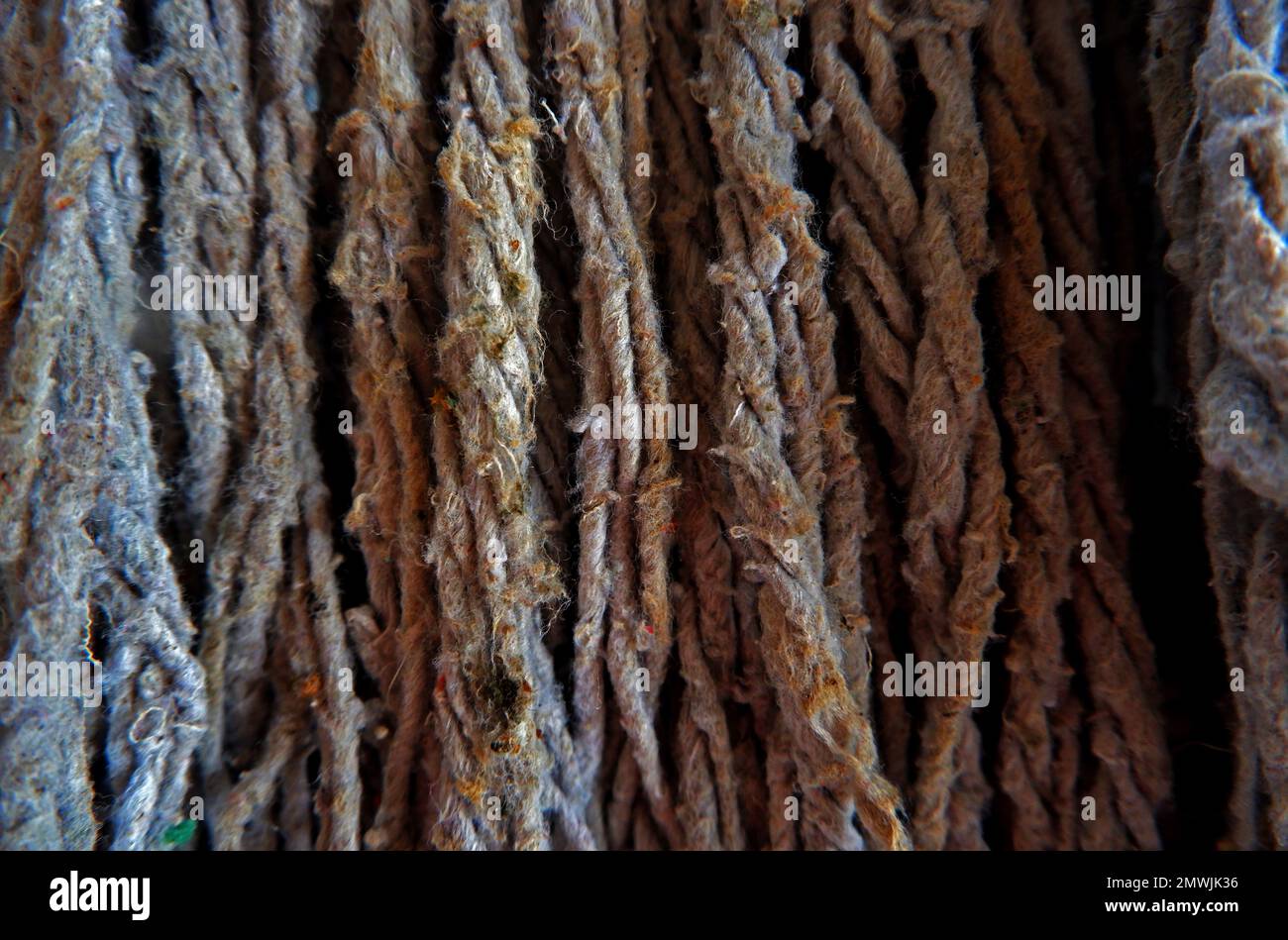 Dry Mop Texture Close Up View Stock Photo - Alamy