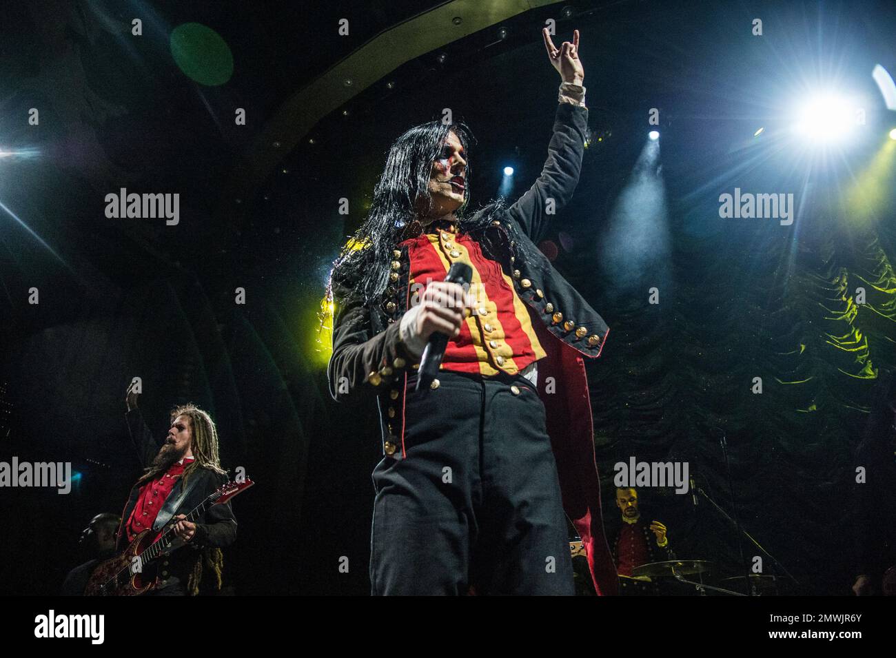 Johannes Eckerstrom of Avatar performs on board the Carnival Victory ...