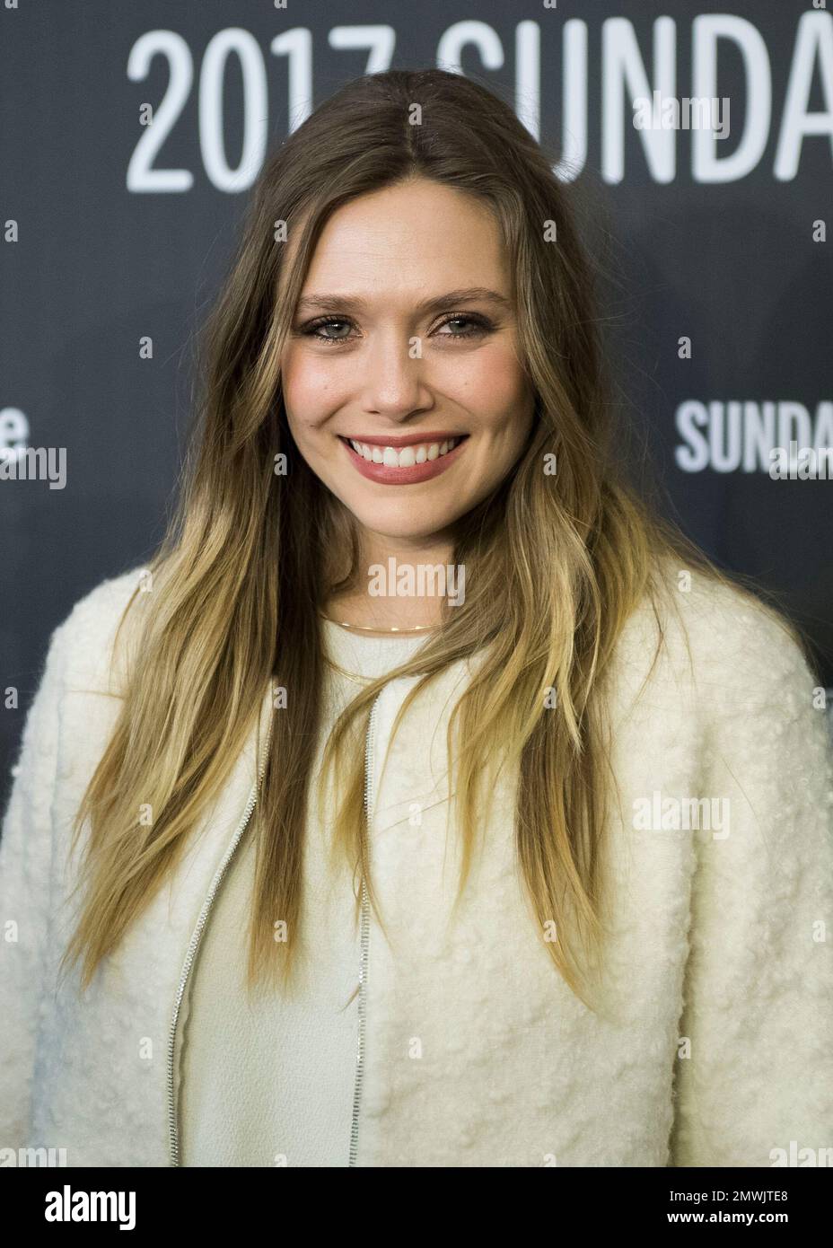 Actress Elizabeth Olsen poses at the premiere of the film "Ingrid Goes ...