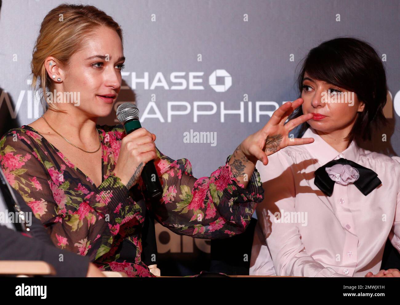 IMAGE DISTRIBUTED FOR CHASE SAPPHIRE - Actress Jemima Kirke, left ...