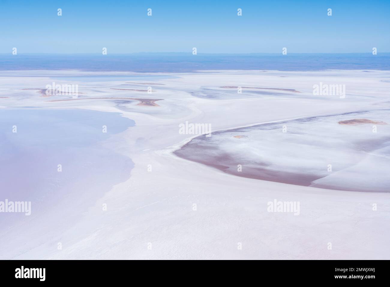 A high-angle shot of Lake Frome in South Australia Stock Photo - Alamy