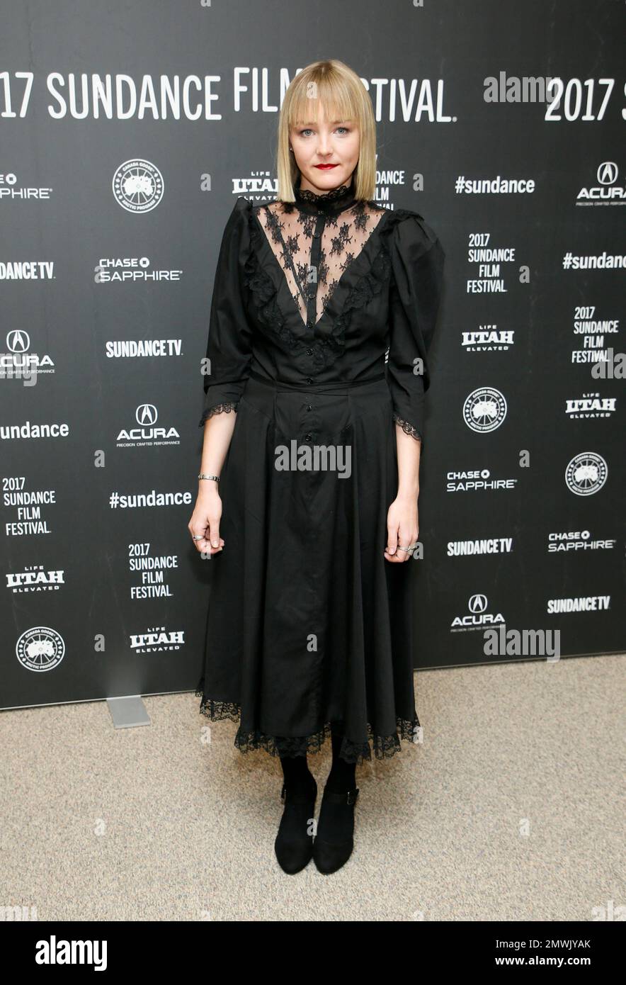 Actress Chelsea Lopez poses at the premiere of "Novitiate" during the ...