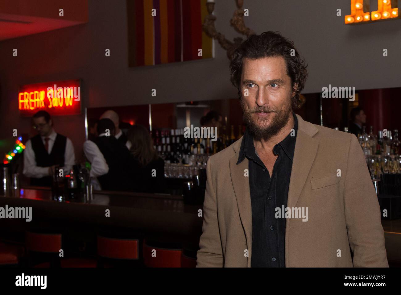 US actor Matthew McConaughey poses for photographers upon arrival at ...
