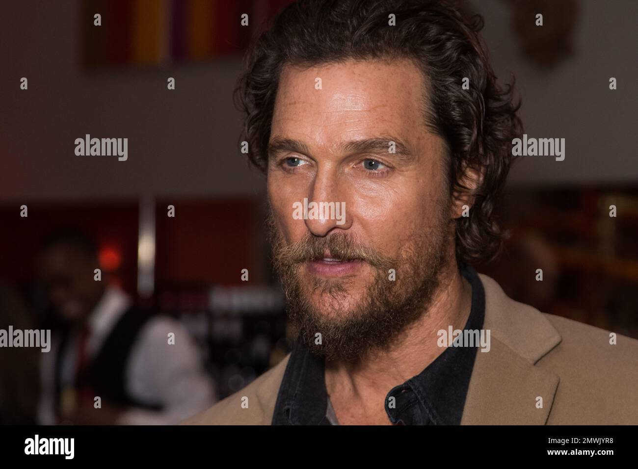 US actor Matthew McConaughey poses for photographers upon arrival at ...