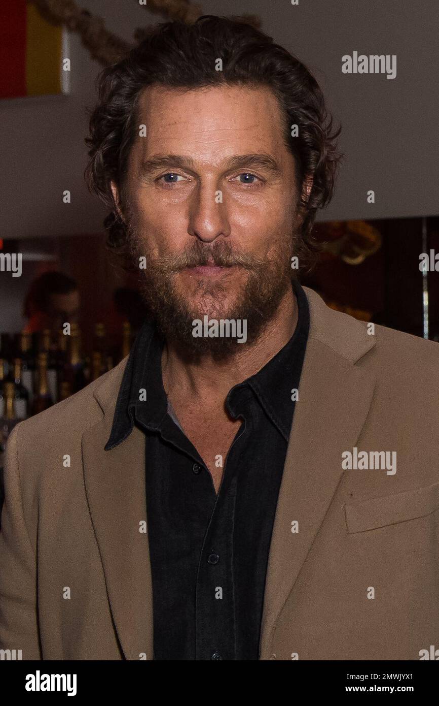 US actor Matthew McConaughey poses for photographers upon arrival at ...