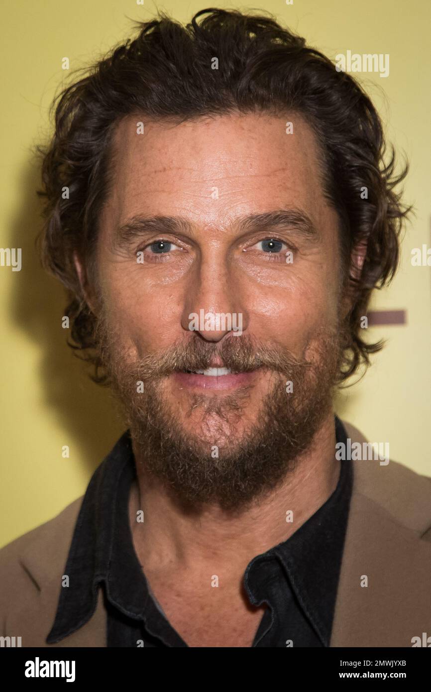 US actor Matthew McConaughey poses for photographers upon arrival at ...