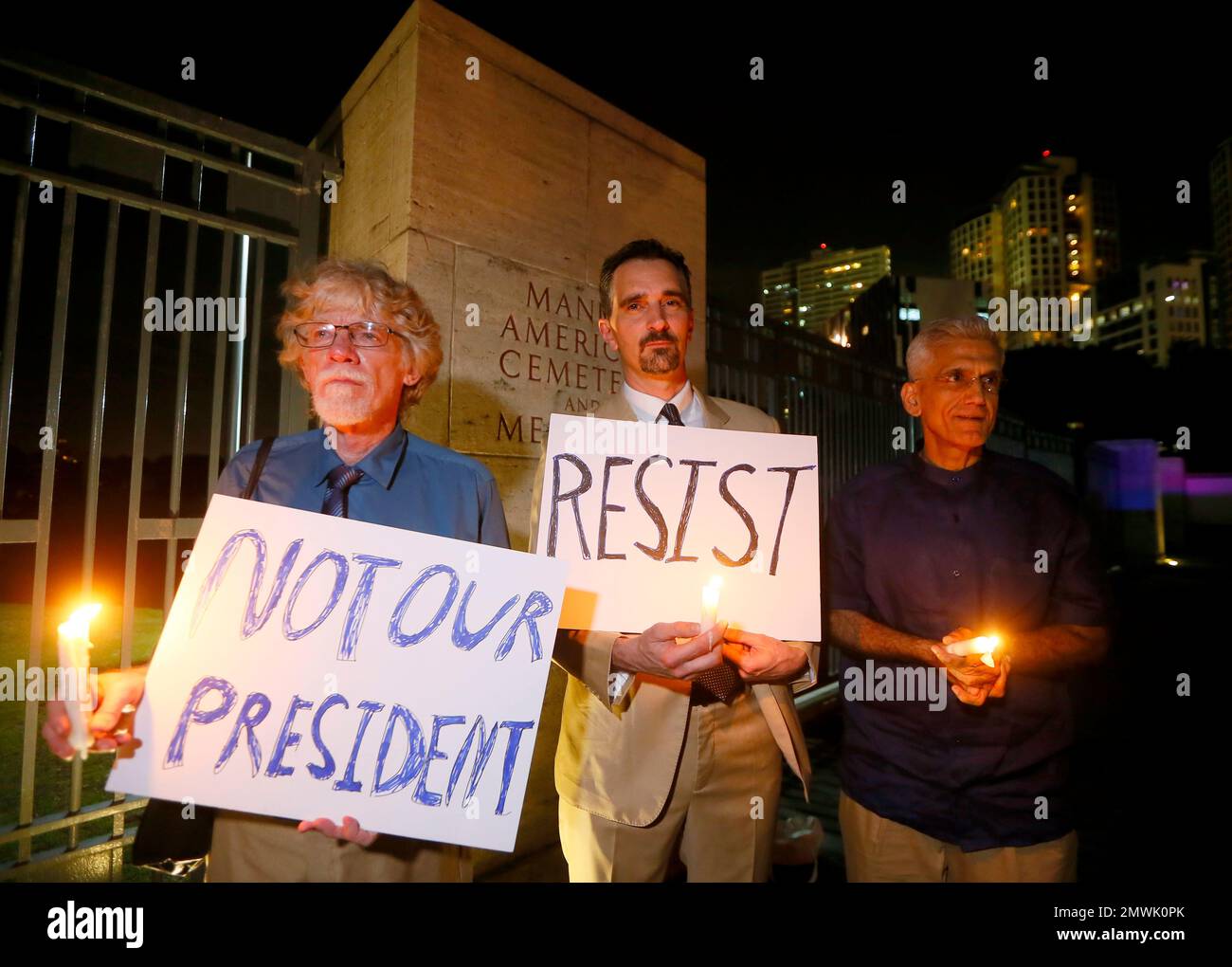 American residents in the Philippines, from left, Donald Goertzen ...