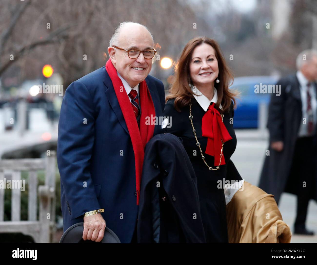 Rudy Giuliani and his wife Judith, arrives for a church service at St ...