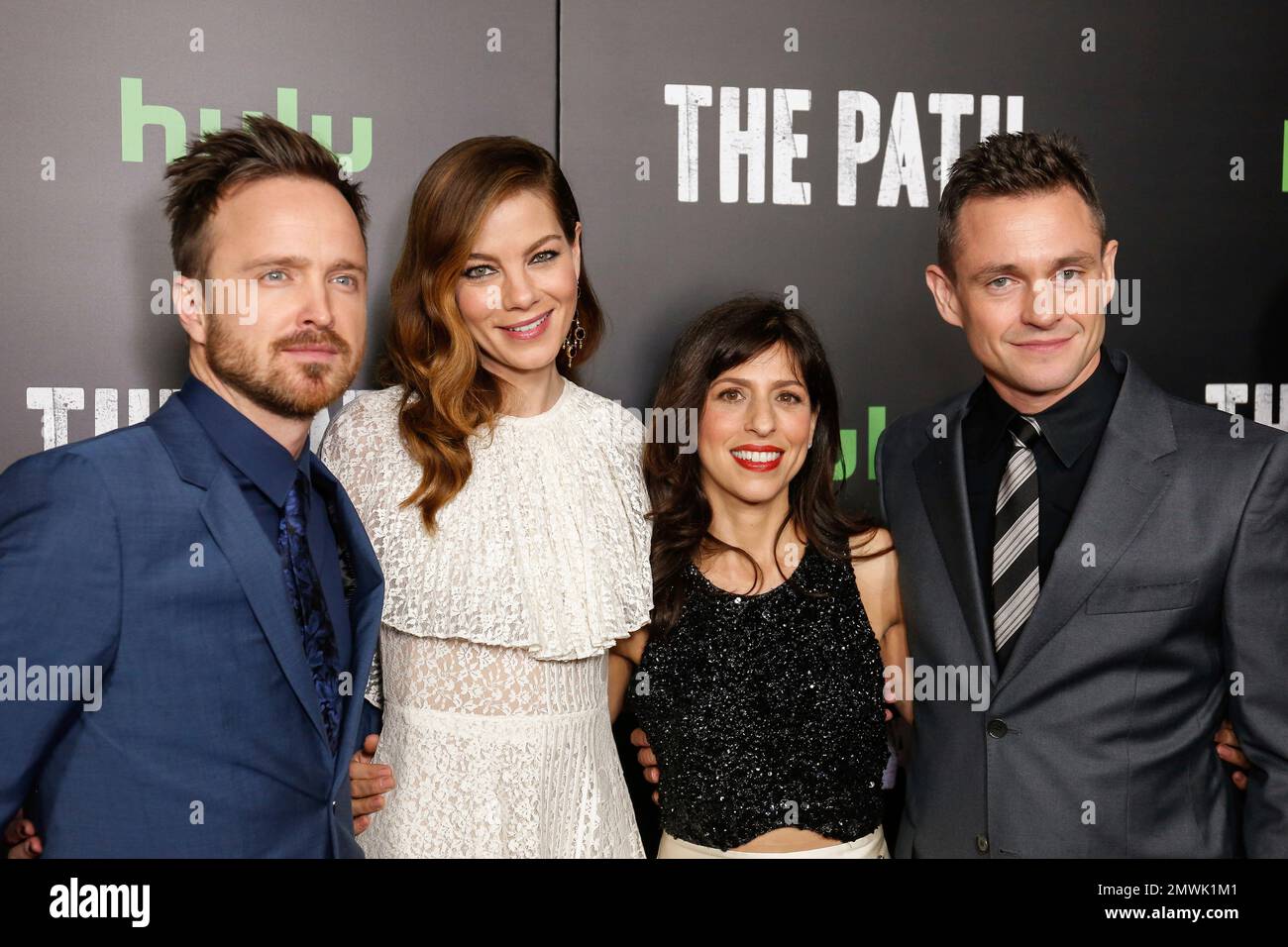 Aaron Paul, from left, Michelle Monaghan, Jessica Goldberg, and Hugh ...