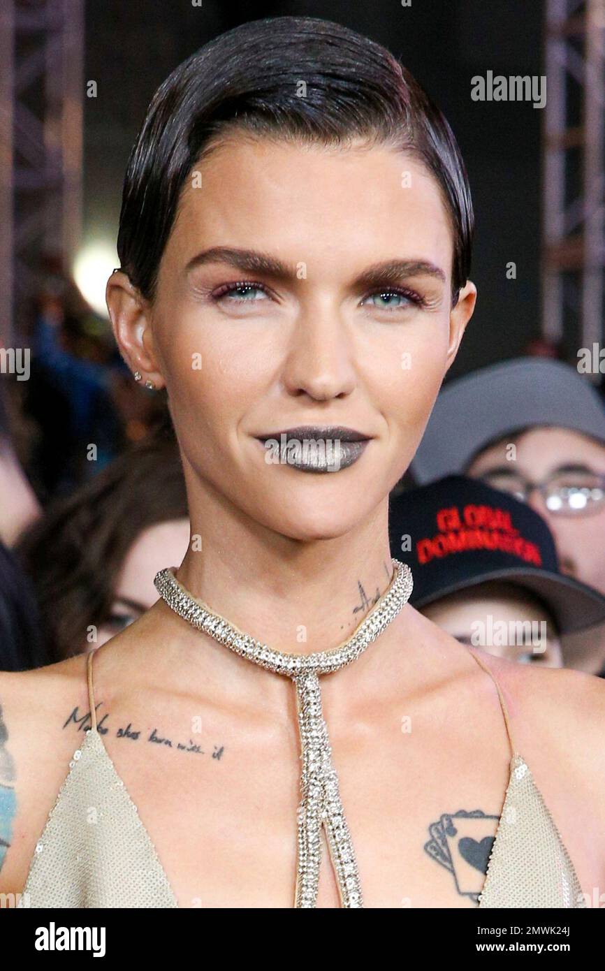 Ruby Rose arrives at the LA Premiere of "xXx: Return of Xander Cage" at ...
