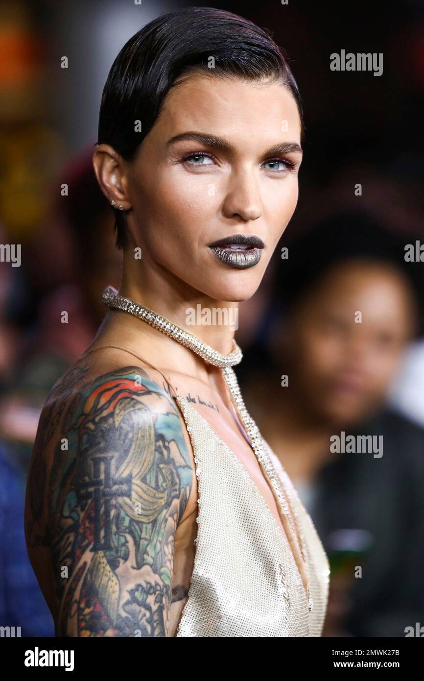 Ruby Rose arrives at the LA Premiere of "xXx: Return of Xander Cage" at ...