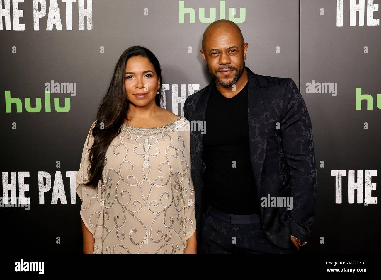Rockmond Dunbar, left, and Maya Gilbert arrive at the LA Premiere of ...