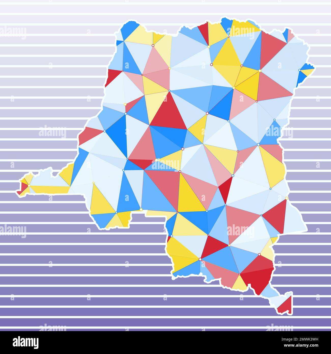 DR Congo vector illustration. DR Congo design on gradient stripes ...