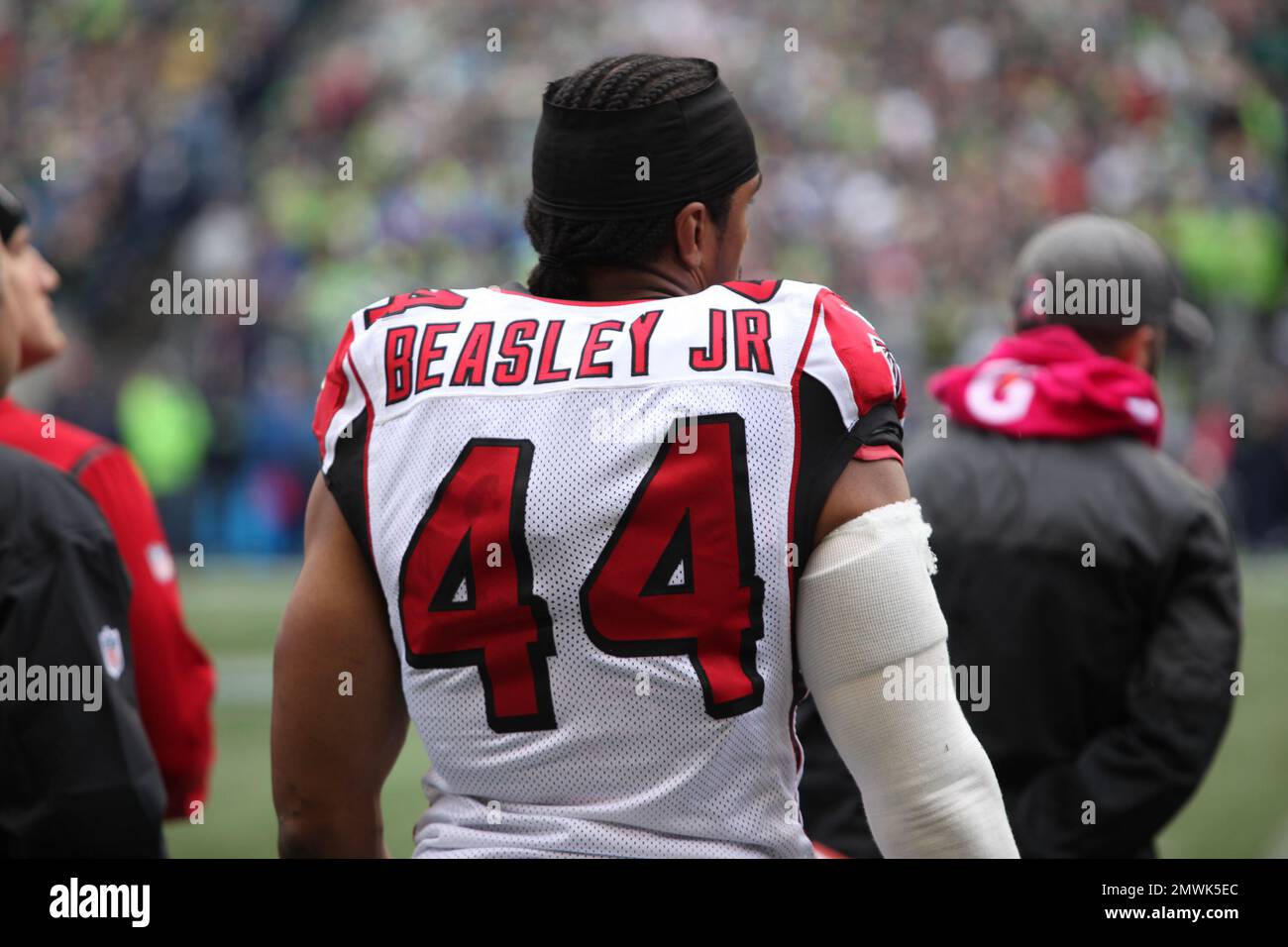 Atlanta Falcons' Vic Beasley Jr. during an NFL game against the Seattle ...
