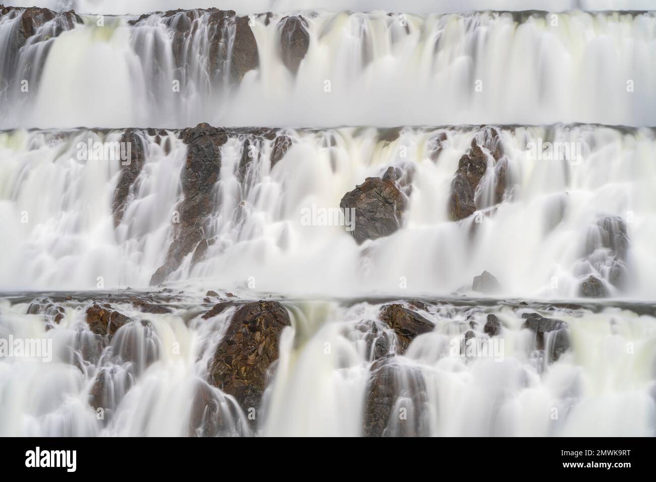 The Dartmouth Dam Spillway large rock-fill embankment dam in Victoria ...