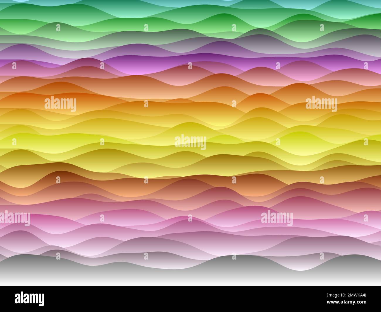 Abstract curves background. Smooth curves with gradients in red, blue ...