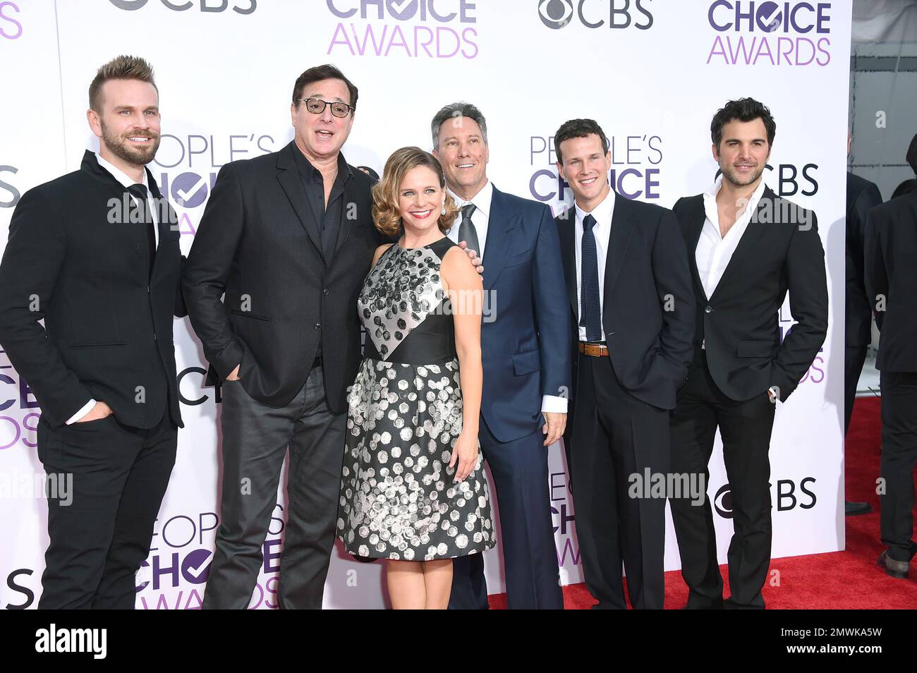 John Brotherton, from left, Bob Saget, Andrea Barber, Jeff Franklin ...