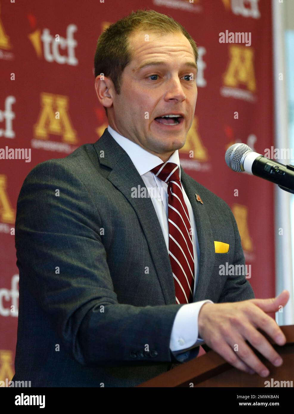 New University of Minnesota head football coach for the NCAA Golden ...