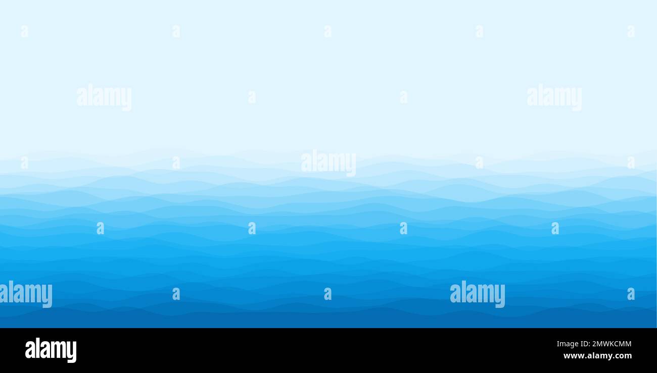 Amazing blue wave abstract background Stock Vector Images - Alamy