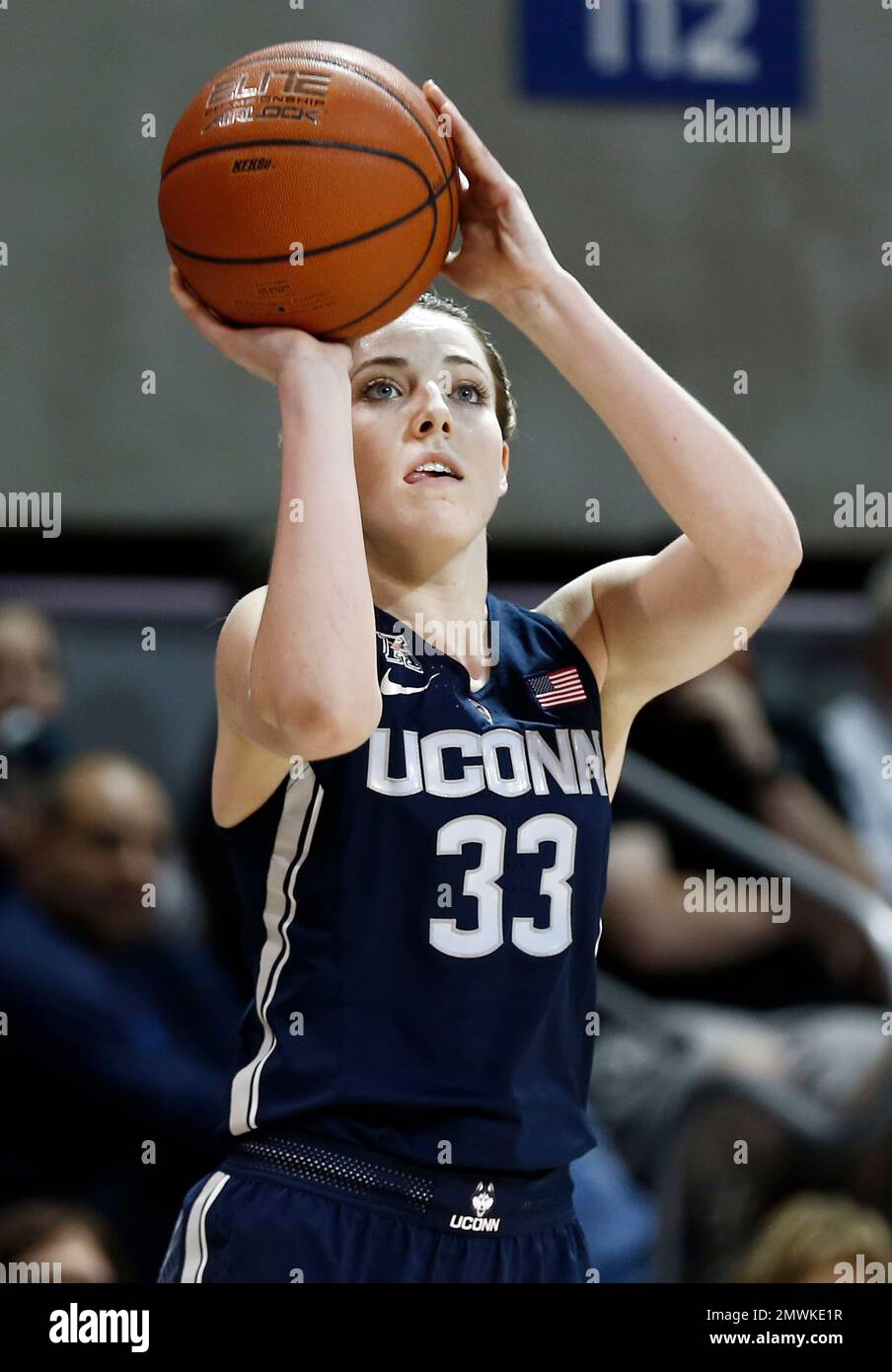 Connecticut forward Katie Lou Samuelson (33) during the first half of a ...