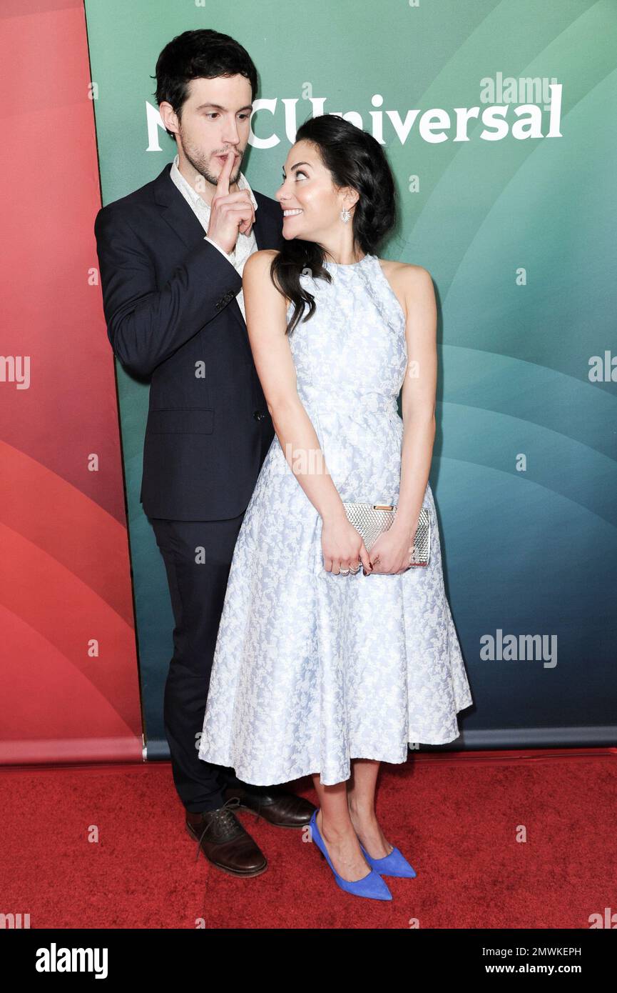 Rob Heaps, left, and Inbar Lavi attend the NBCUniversal portion of the ...