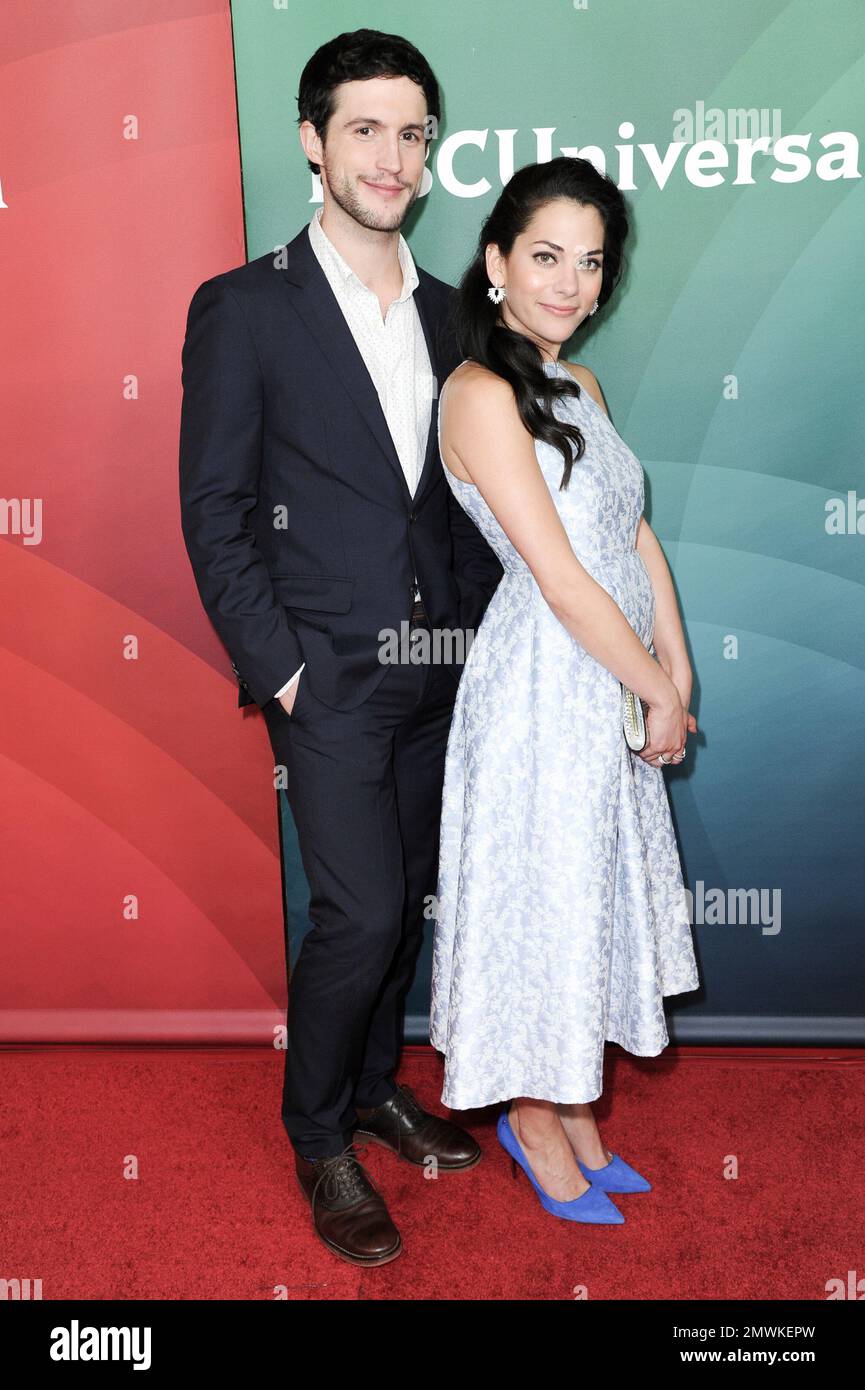 Rob Heaps, left, and Inbar Lavi attend the NBCUniversal portion of the ...