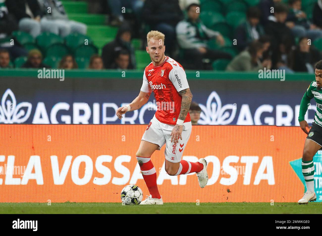 Lisbon, Portugal. 1st Feb, 2023. Uros Racic (Braga) Football/Soccer ...