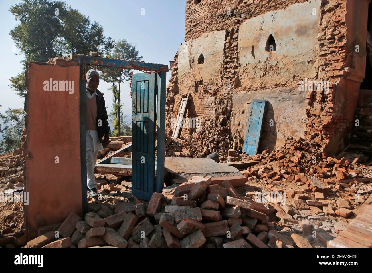 In this Nov. 22, 2016 photo, Chandra Lal Bhadal, Hindu priest of Changu ...