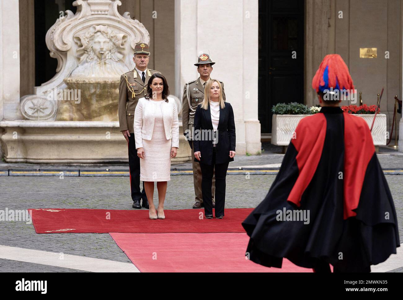 Italy’s Prime Minister Giorgia Meloni meets Katalin Novak President of ...