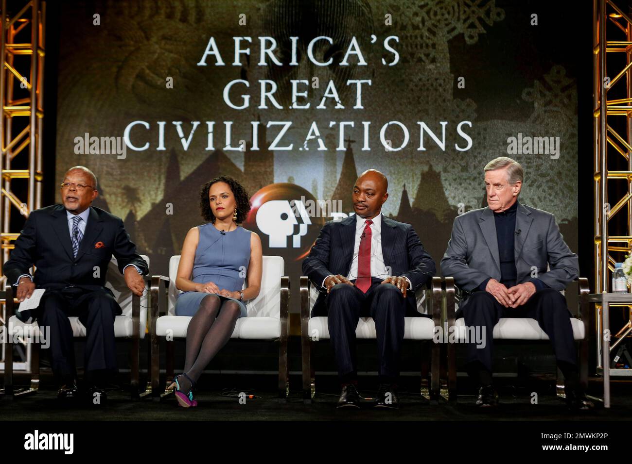 Henry Louis Gates Jr., from left, Cecile Fromont, Emmanuel Akyeampong ...