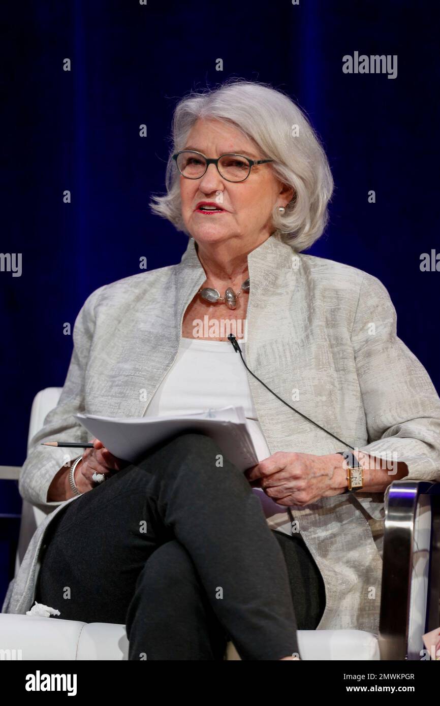 Rebecca Eaton speaks at the PBS's Masterpiece series "Prime Suspect ...