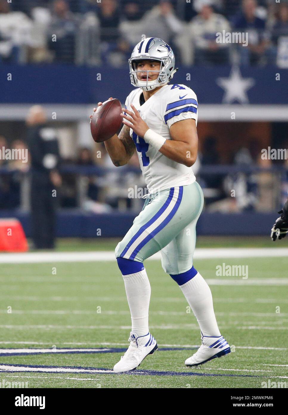 Dallas Cowboys' Dak Prescott throws during the second half of an NFL ...