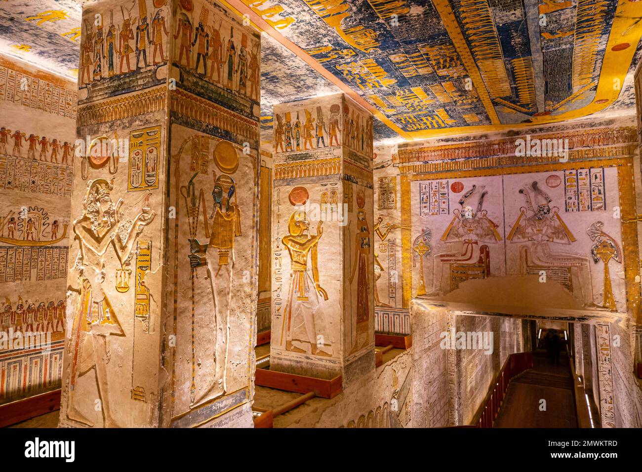 Ramesses VI tomb at Valley of the Kings, Luxor, Egypt Stock Photo - Alamy