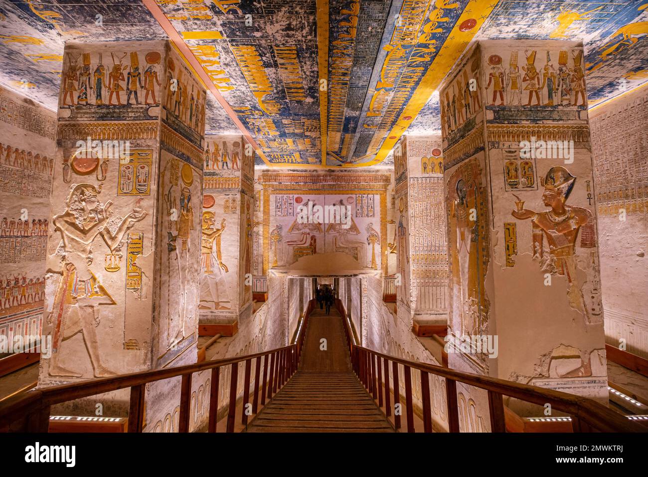 Ramesses VI tomb at Valley of the Kings, Luxor, Egypt Stock Photo - Alamy