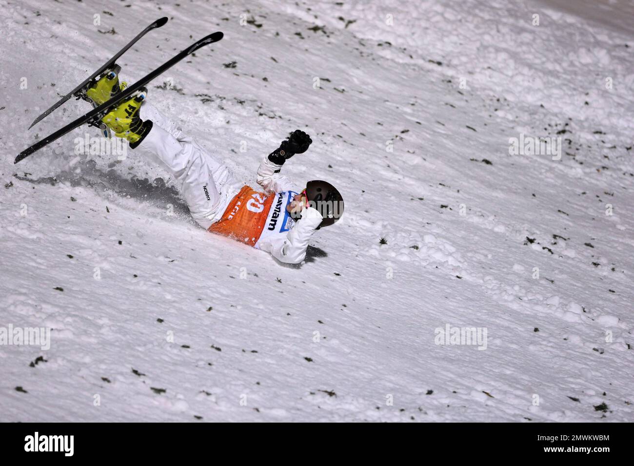 Lydia Lassila, of Australia, crash lands during finals of the women's ...