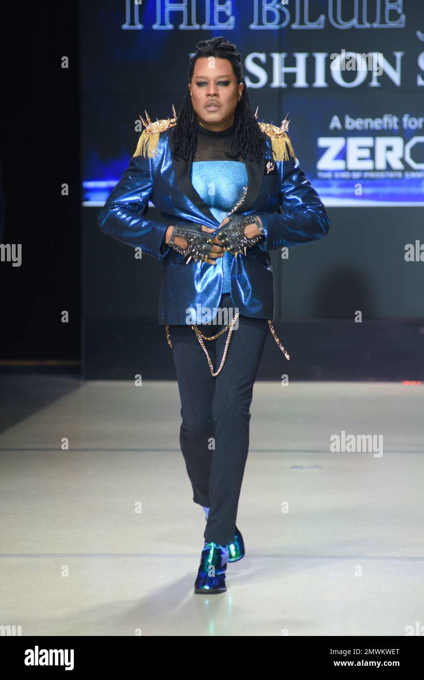 New York, NY on February 1, 2023. Ty-Ron Mayes walks the runway at the ...